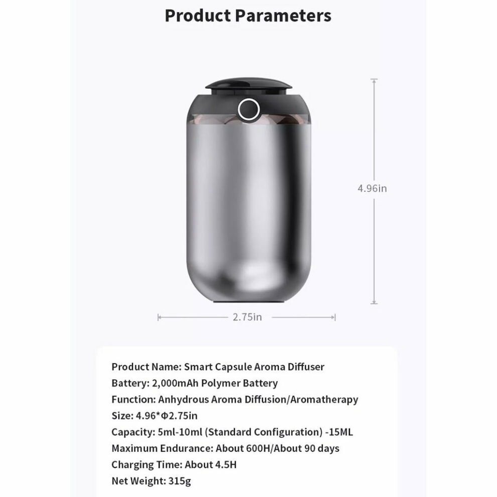 Rechargeable Pure Essential Oil Nebulizer Waterless Diffuser - Goodmart